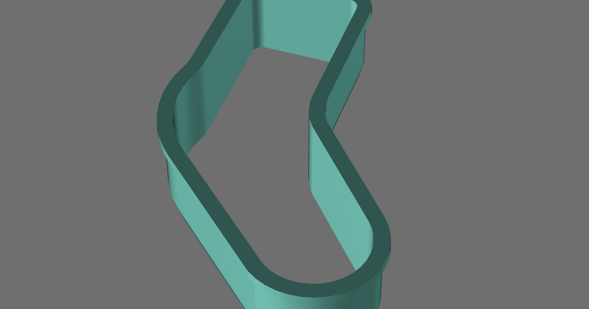 Sock Cookie Cutter in three sizes by mscalora | Download free STL model ...