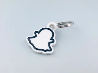 Snapchat keychain by Dinis | Download free STL model | Printables.com