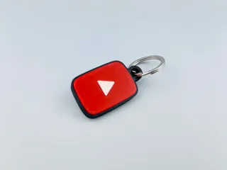YouTube Keychain by MrViddy | Download free STL model | Printables.com