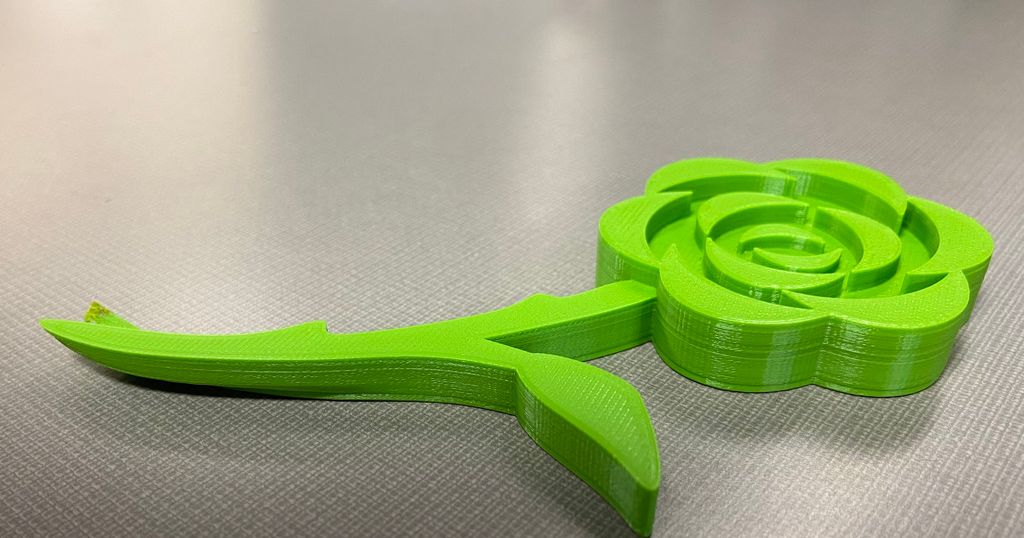 Flat Rose Flower by Jaden | Download free STL model | Printables.com