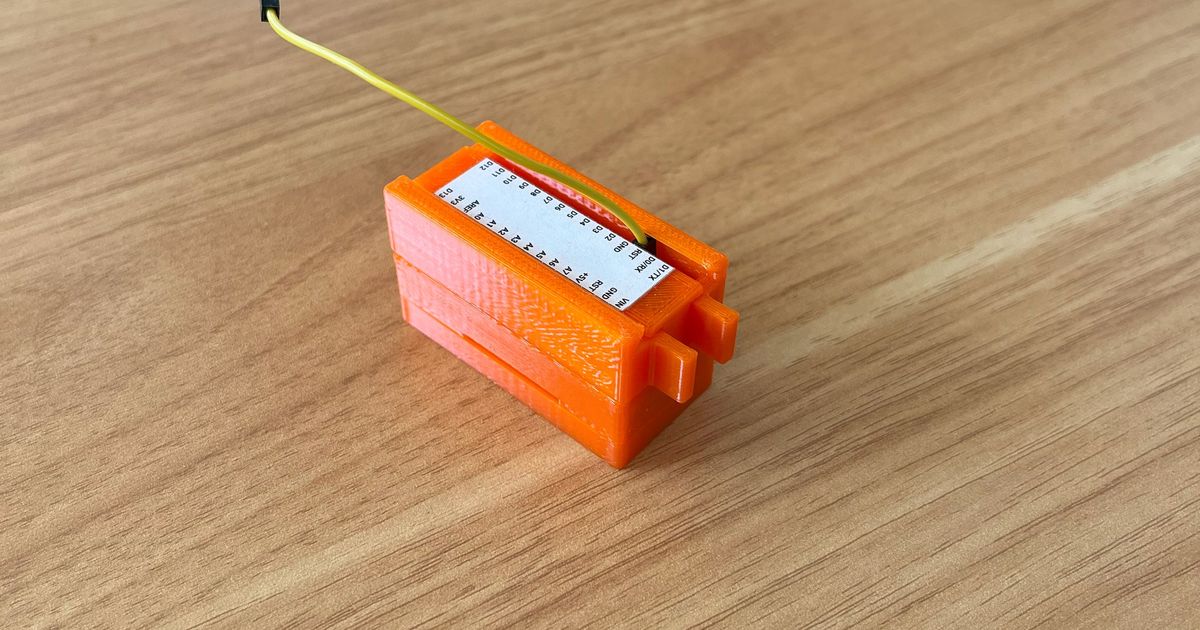 Arduino Nano case with connector latches by alex4fake | Download free ...