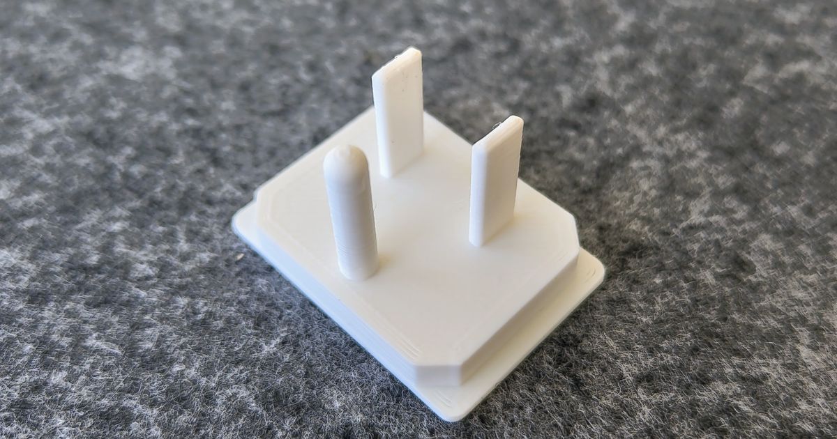 3-Prong Power Outlet Plug Cover (Type B) by electromechanick | Download ...