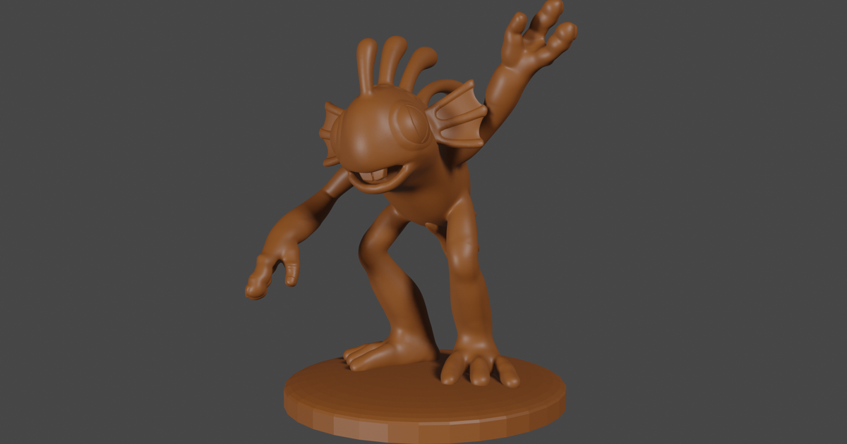 World of Warcraft inspired, Baby Murloc, Tabletop DnD miniature by ...