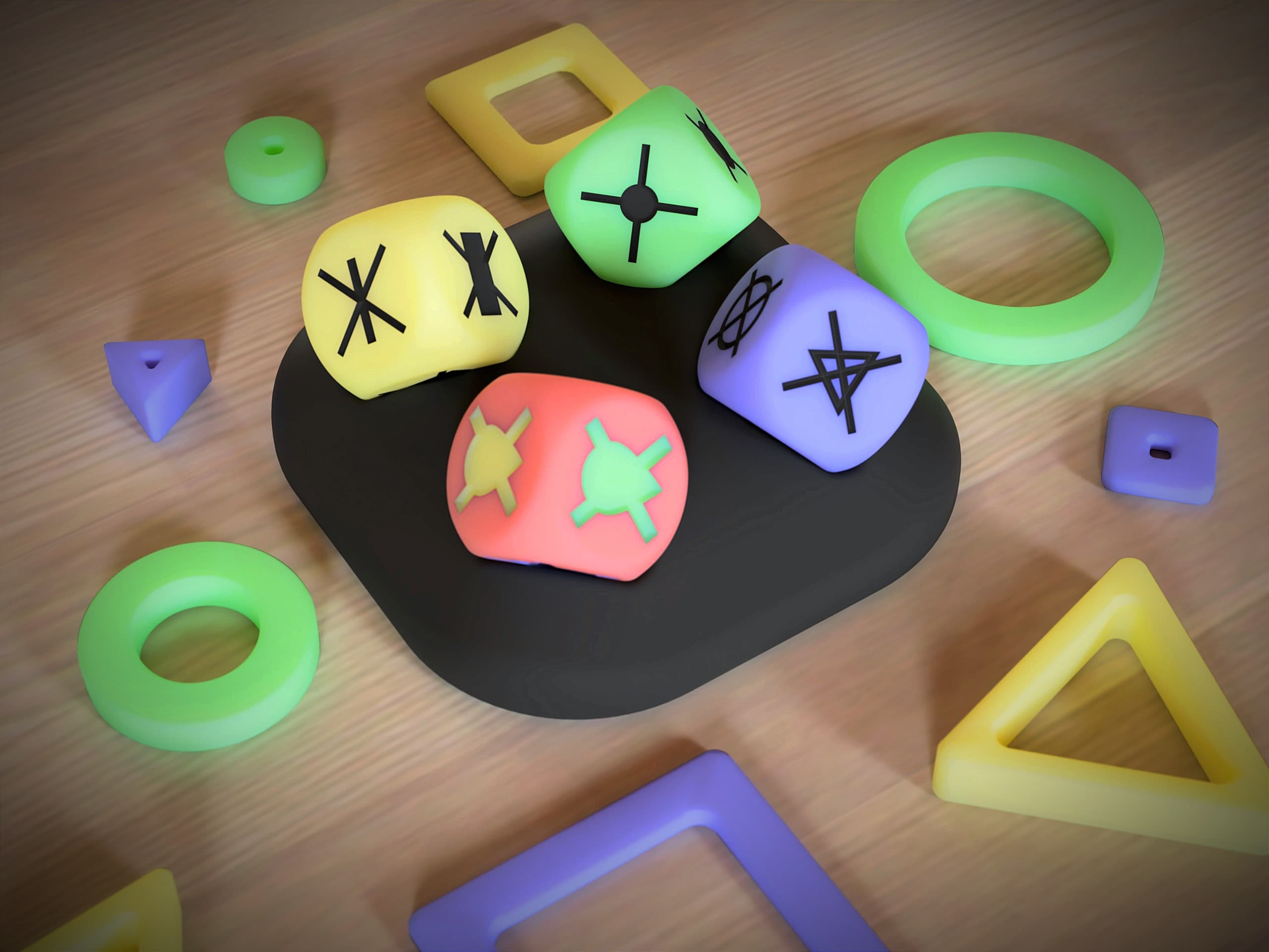 Roll-a-Shape - A Dice-Driven Shape Matching Game for Children by Jorge ...