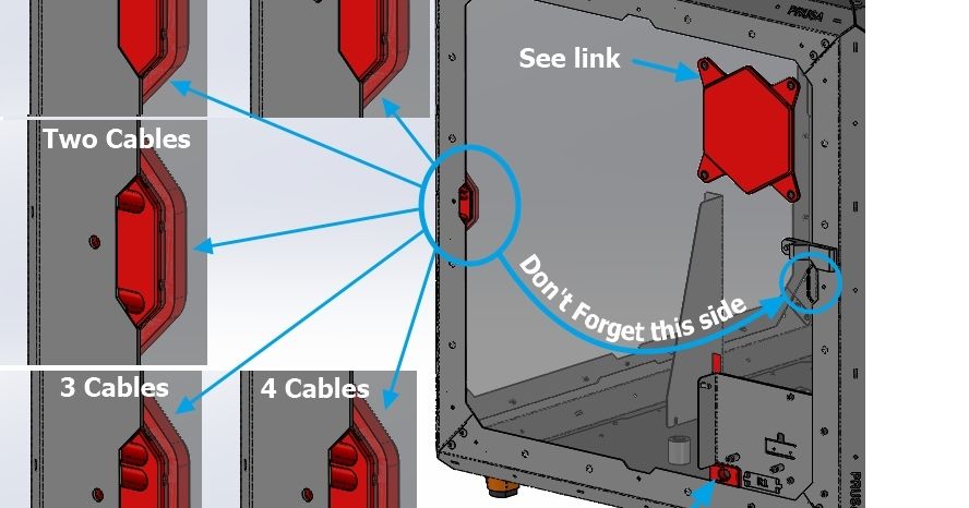 #0143 Cable Inlet Cover - Up to 4 Cables, Original Prusa Enclosure (OPE ...