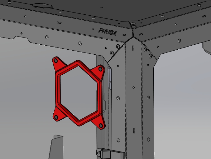 #0134 Hex Vent Hole Cover [2 Variants]- Original Prusa Enclosure (OPE ...
