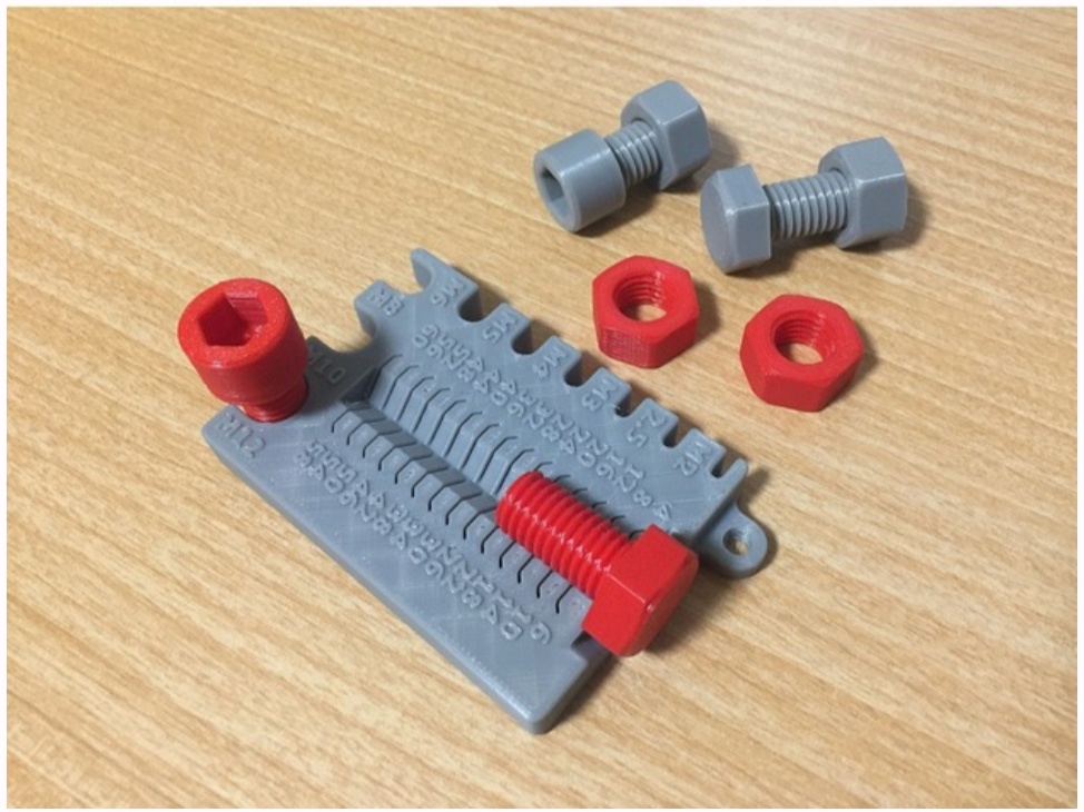 Metric screw measuring device M2-M12(M16-M20-M24) 70mm by lollo1188 ...