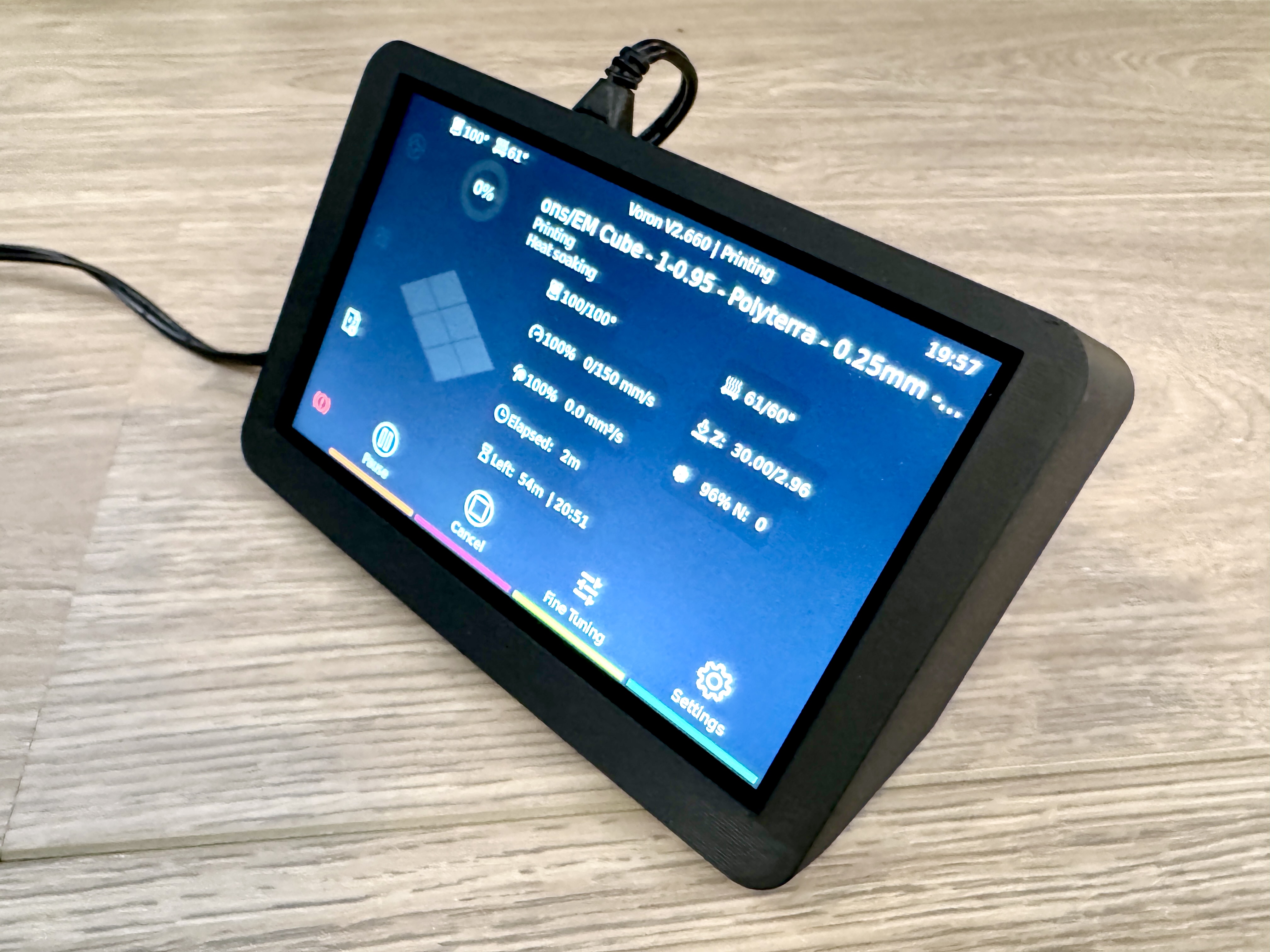 Raspberry Pi 3B+ with BTT TFT50 Screen Enclosure (Klipper screen, Home ...