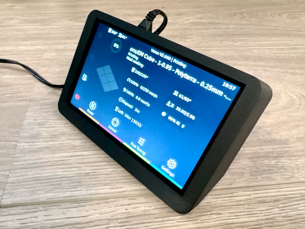 Raspberry Pi 3B+ with BTT TFT50 Screen Enclosure (Klipper screen, Home ...