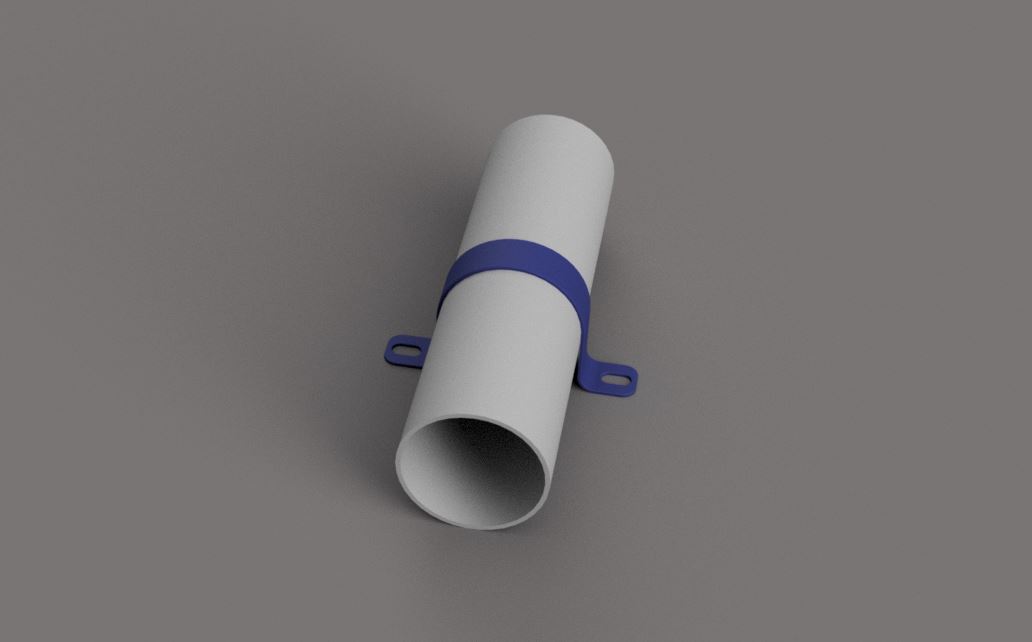 U-Pipe Strap Clamp-2 Holes 50/60/80/100mm Diameter by BasementLAB ...