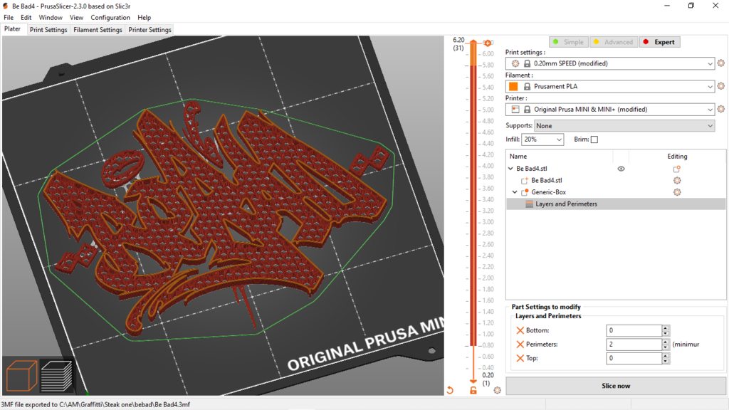 "Be Bad" by Steak One by Maeshmaker | Download free STL model ...