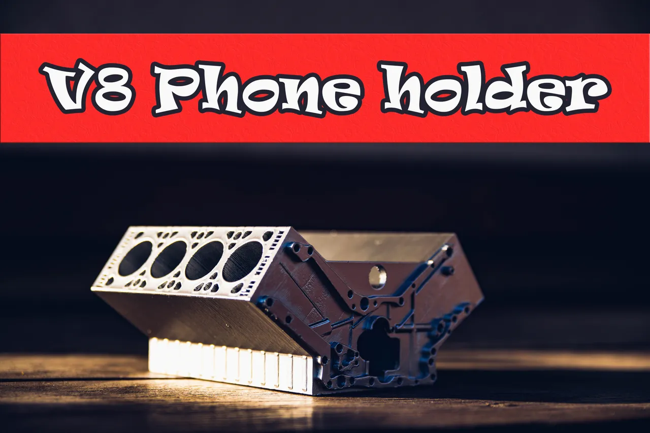 V8 Engine holder / organizer for phones and pendrives by lambonorbi ...