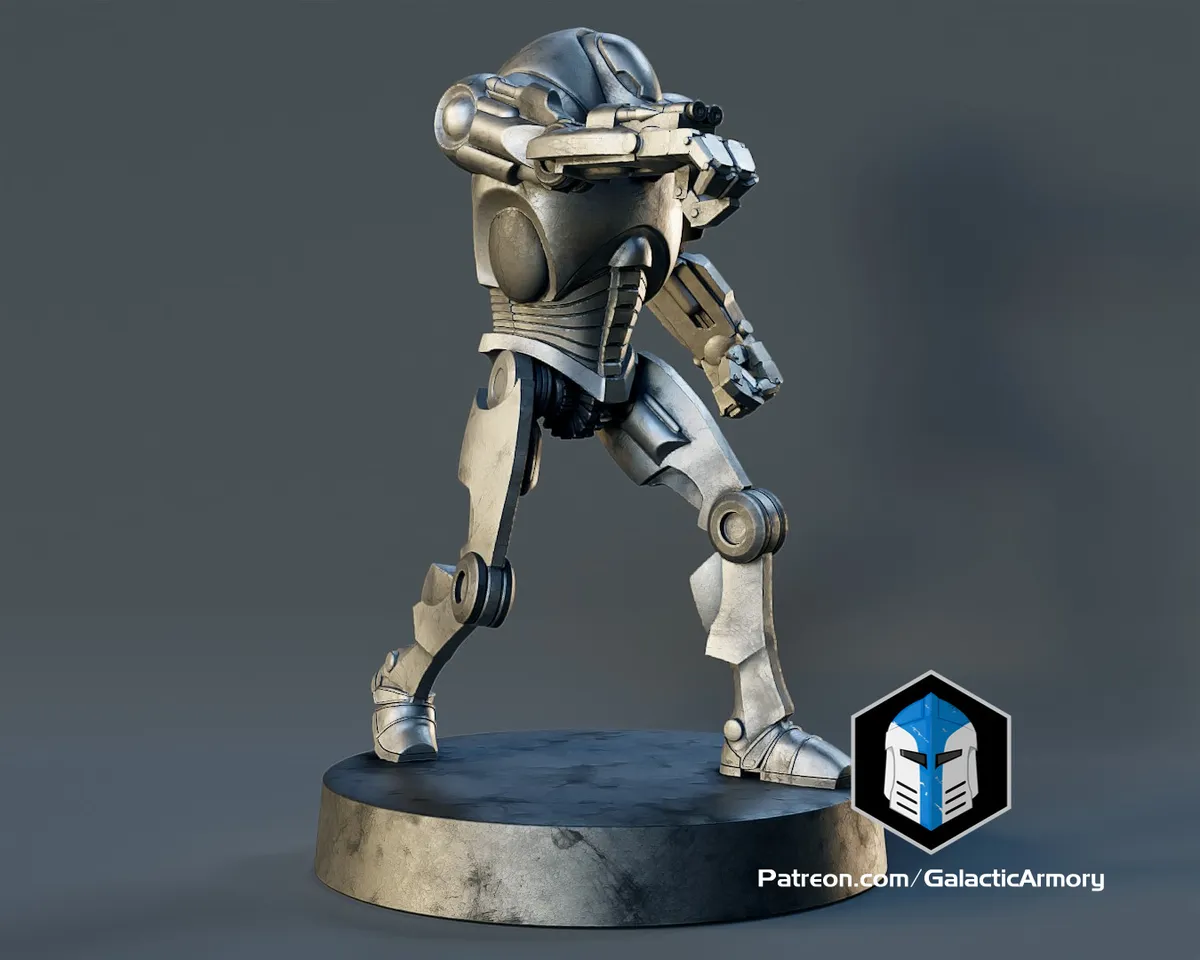 B2 Battle Droid Miniature by Galactic Armory | Download free STL model ...