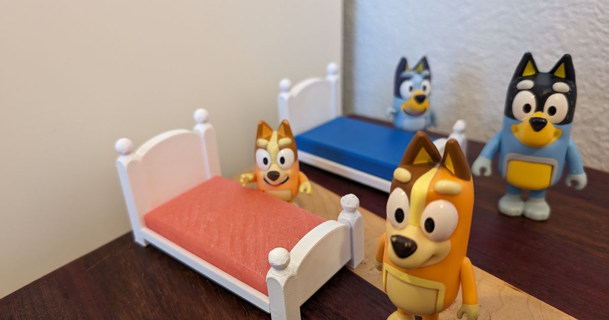 Bluey & Bingo Bed (frame and mattress) by cassidyjames | Download free ...
