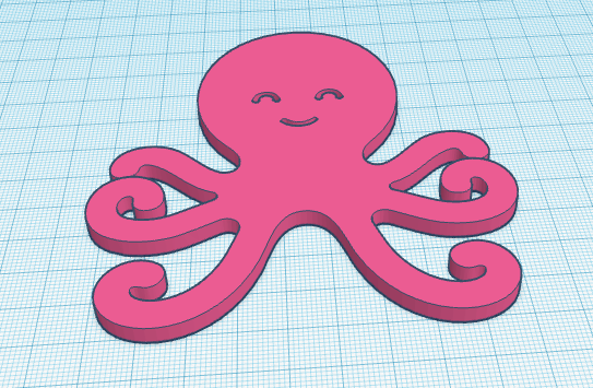Flat Octopus by slabmakerspace | Download free STL model | Printables.com