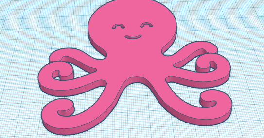 Flat Octopus by slabmakerspace | Download free STL model | Printables.com