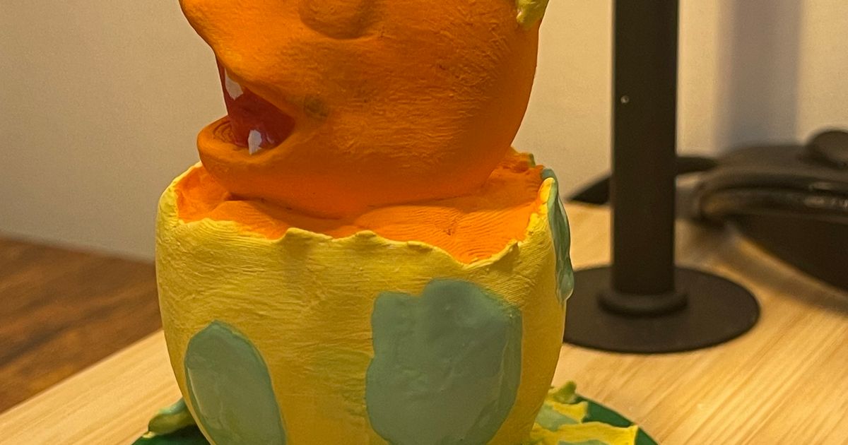 Charmander in Egg (No supports) by gmguy93 | Download free STL model ...