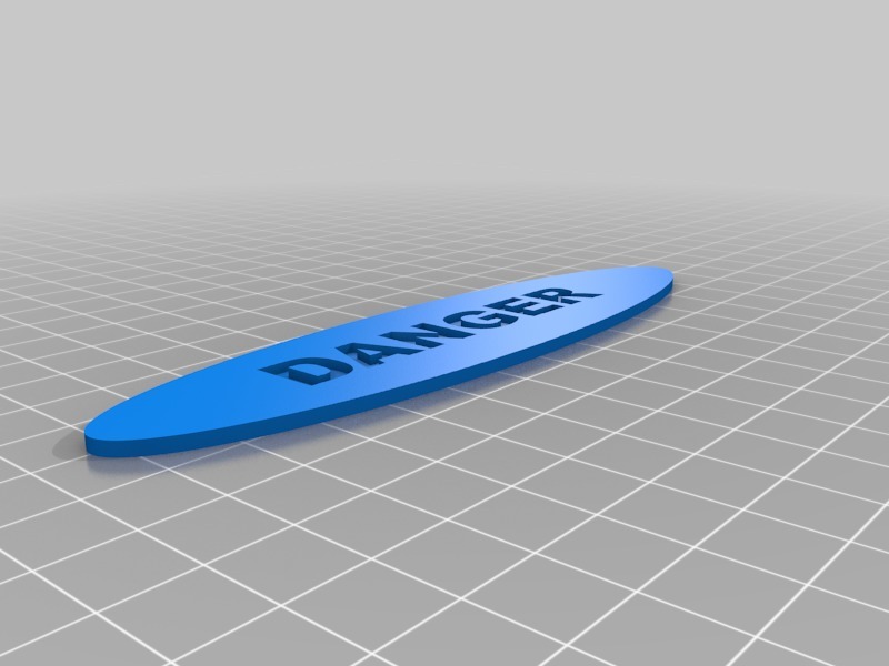 Danger sign by Dawesome3D | Download free STL model | Printables.com