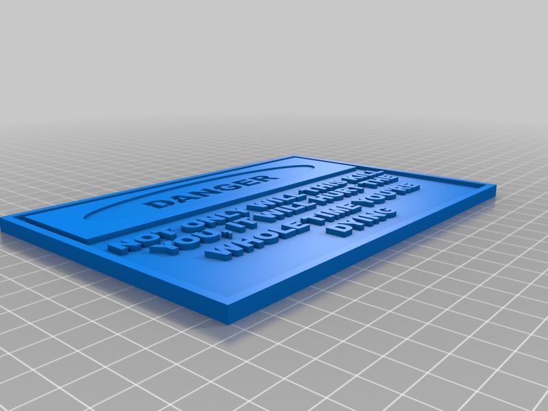 Danger sign by Dawesome3D | Download free STL model | Printables.com
