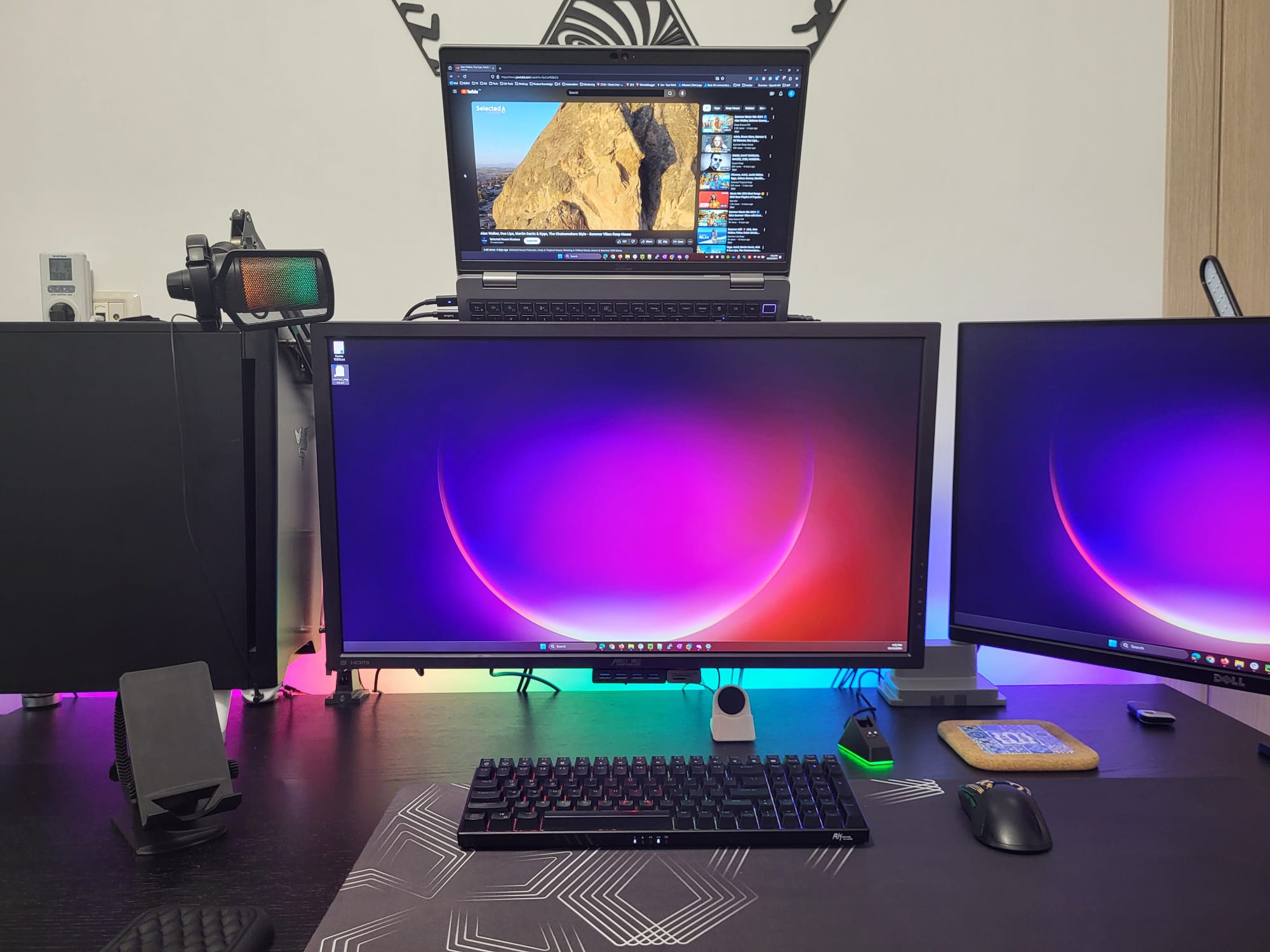 Vesa Laptop Holder - Behind Monitor with or without monitor arms by ...