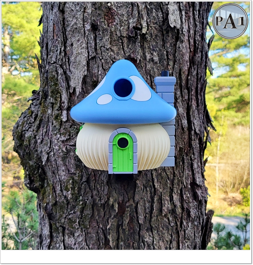 CUTE MUSHROOM BIRDHOUSE - 100% NO SUPPORTS! by PA1_MAKER | Printables Store