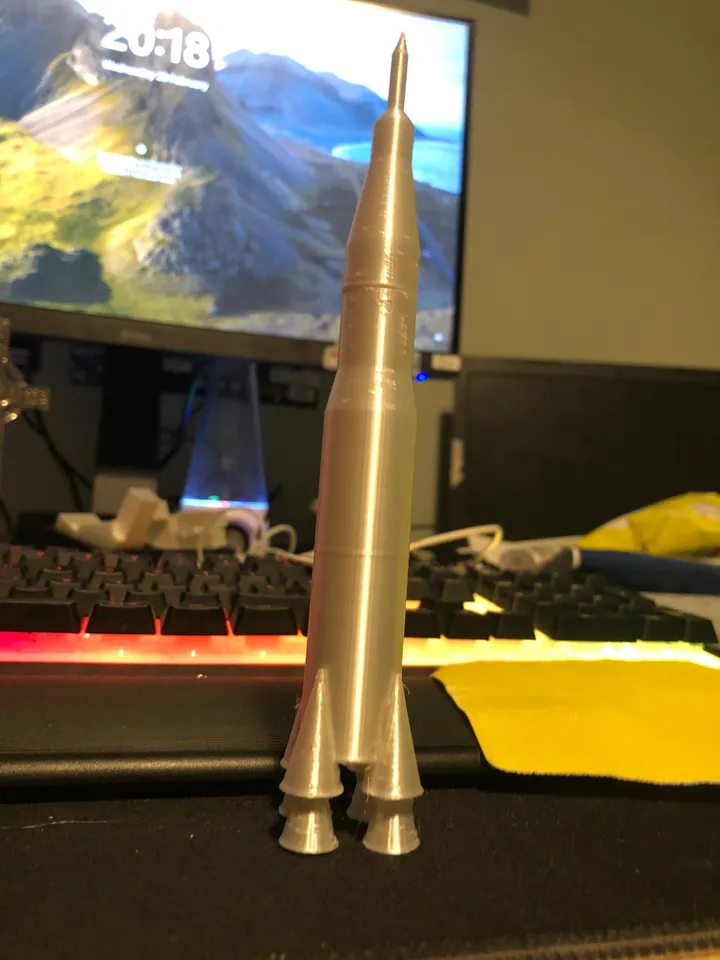 Saturn 5 rocket model by John3sixteen | Download free STL model ...