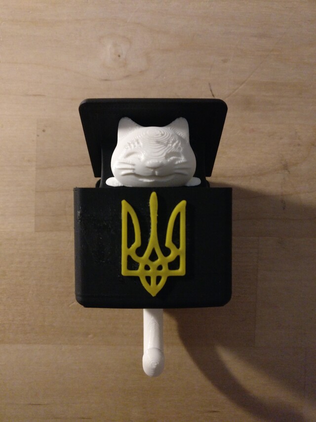 Cat key Hook - better wall fixation and customizable face plate by PapaYankee | Download free ...