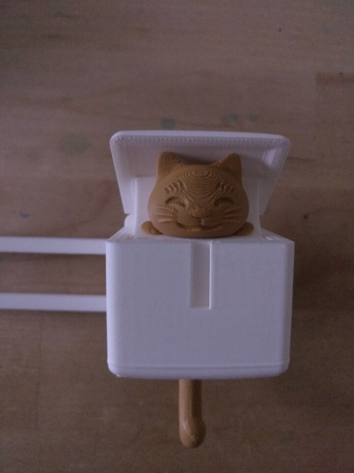 Cat key Hook - better wall fixation and customizable face plate by PapaYankee | Download free ...