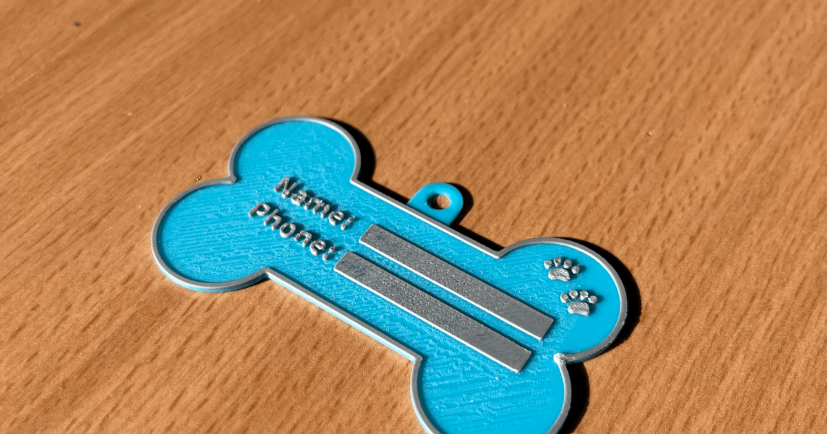 Multi color dog tag by Jackaxe_3 | Download free STL model | Printables.com