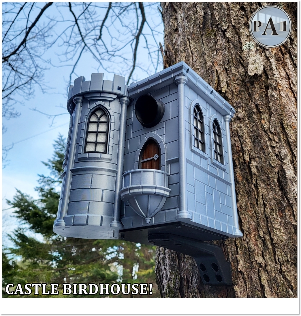 CASTLE BIRDHOUSE - 100% SUPPORT FREE by PA1_MAKER | Printables Store