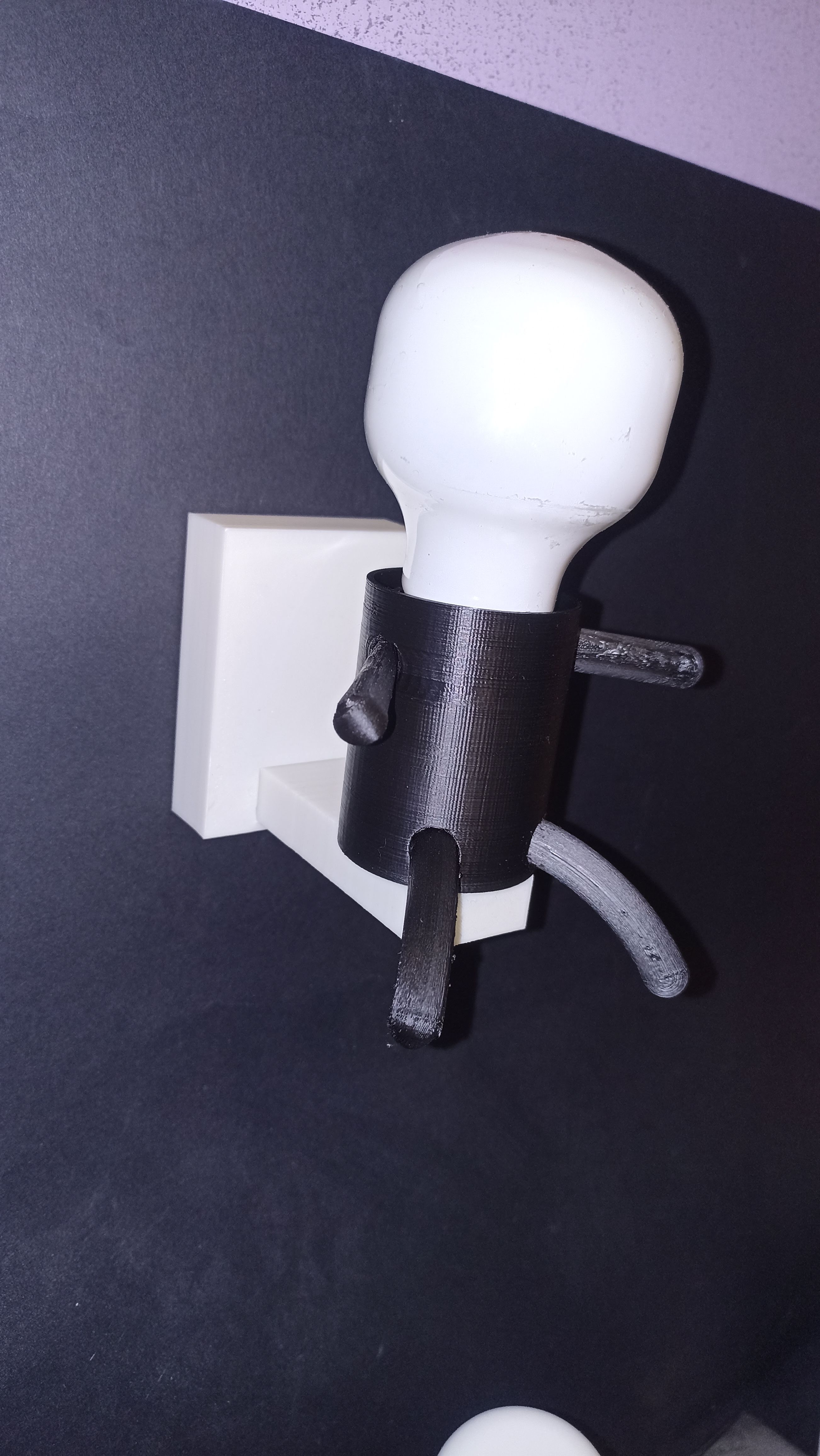 little man lamp holder V2 by Cnc .model | Download free STL model ...