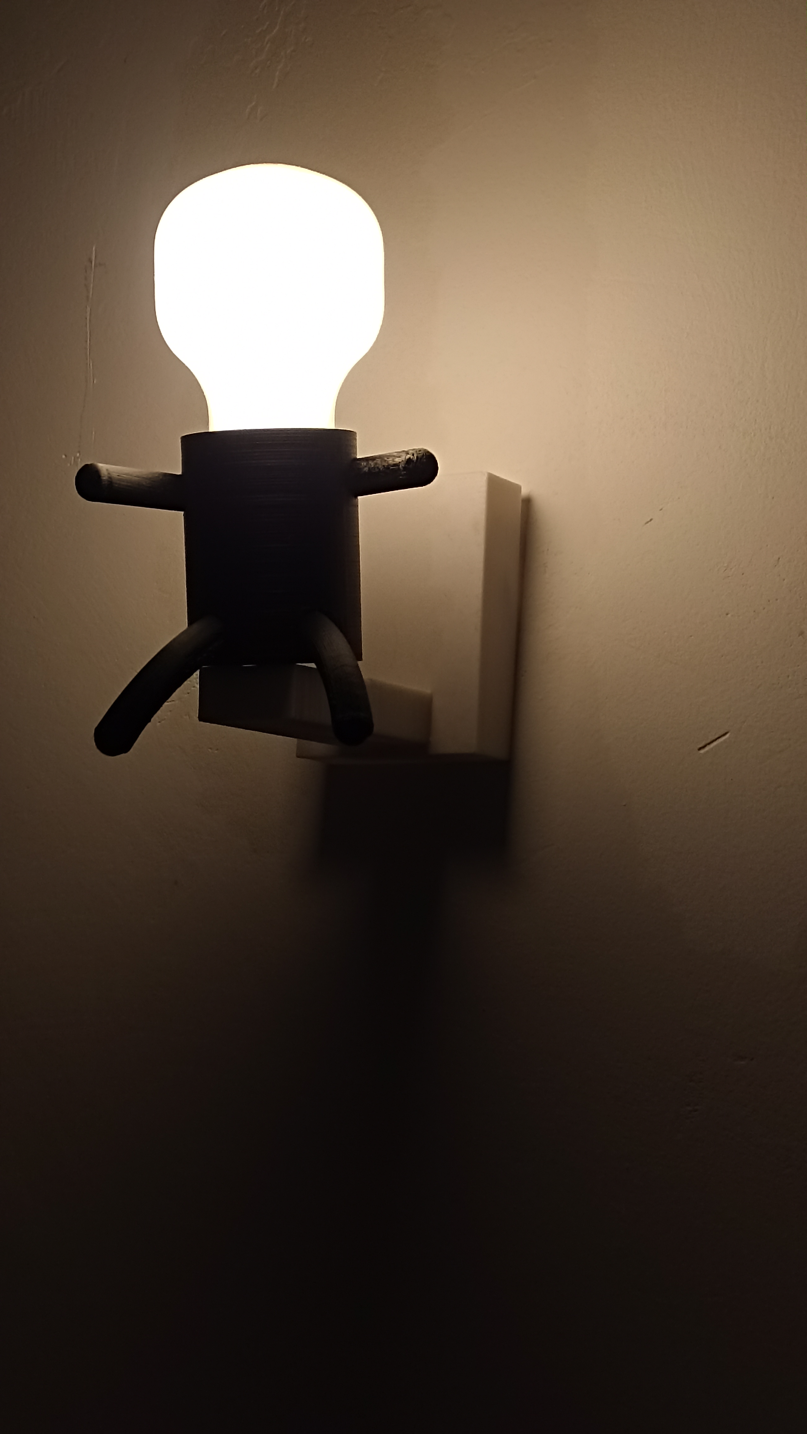 little man lamp holder V2 by Cnc .model | Download free STL model ...