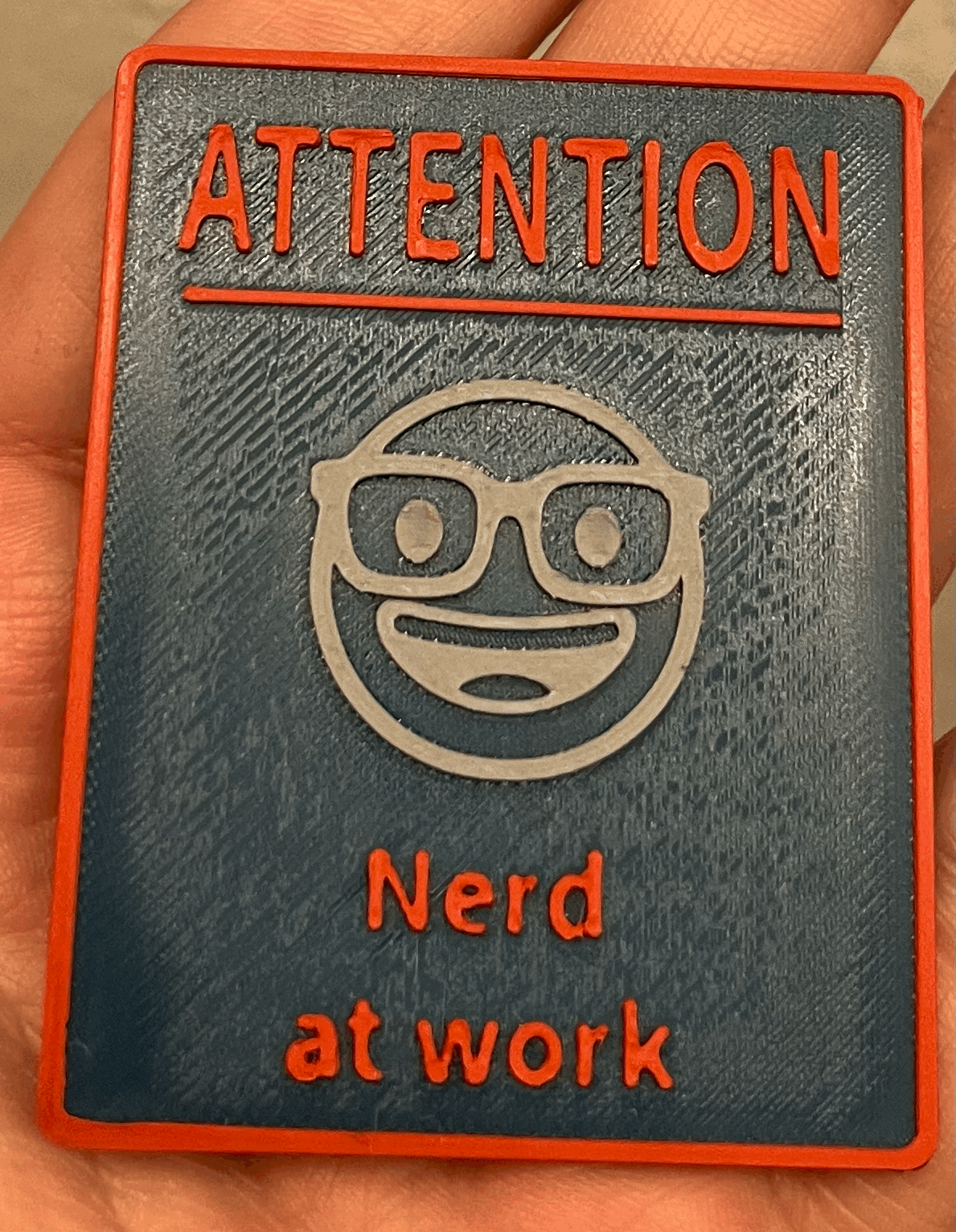 Attention nerd at work sign by Jackaxe_3 | Download free STL model ...