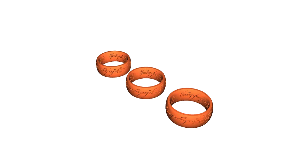 The One Ring (Actually, Three) by Bambino84 Gaming | Download free STL ...