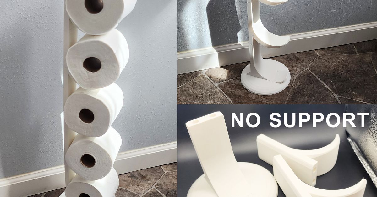 Toilet Paper Tower - Customizable - No Supports by Triple G Workshop ...