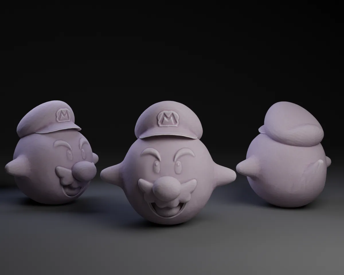Mario Boo Powerup by Peter Farell | Download free STL model ...