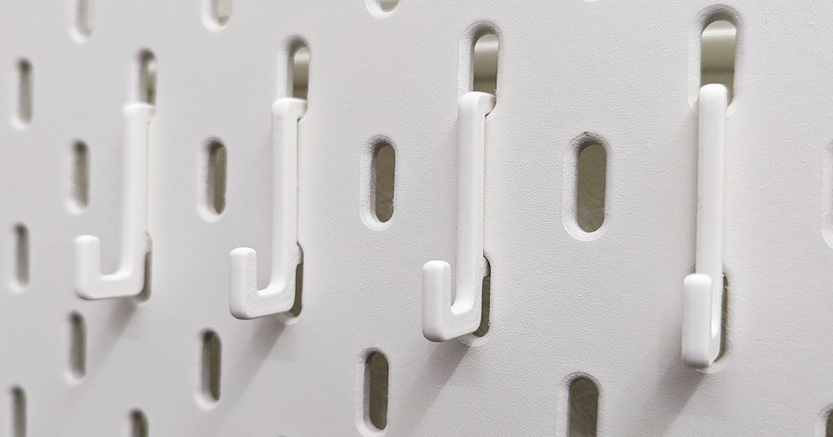 IKEA Skadis Hook - SnugFit by SaitoSquare | Download free STL model ...