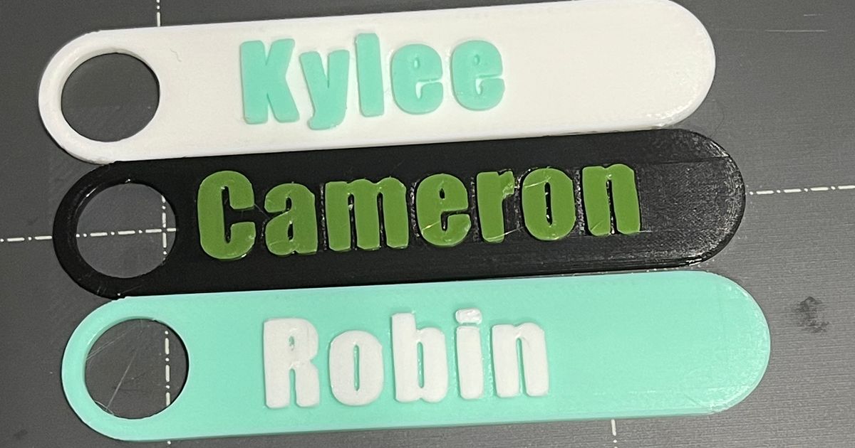 40oz or 30oz Stanley name tag by Britt | Download free STL model ...