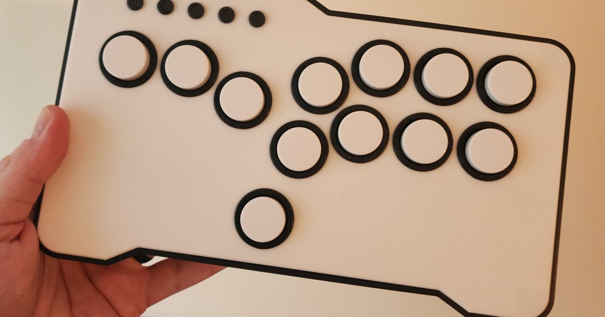 Compact Hitbox Style Controller by Marshall Swann | Download free STL ...