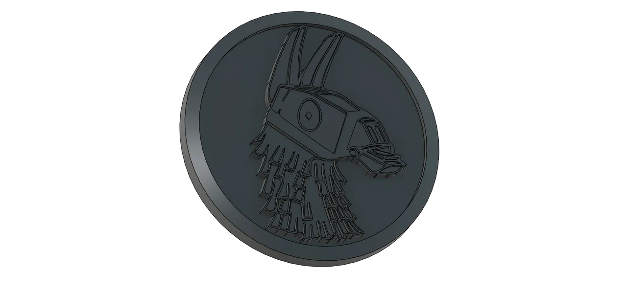 Fortnite Loot Llama Medallion by harry_hood12 | Download free STL model ...