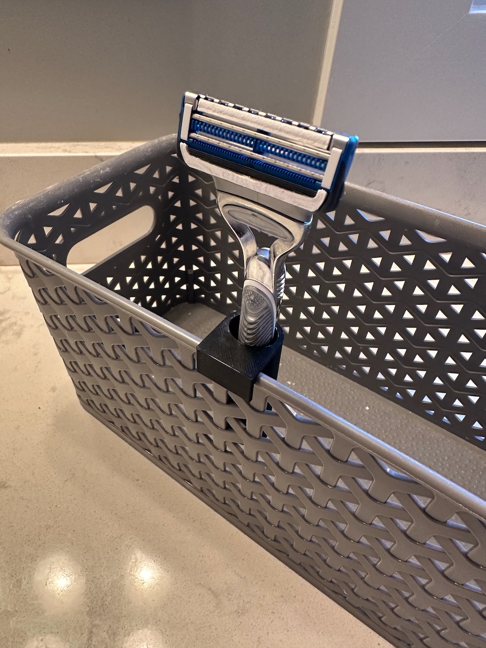 Gillette Razor Holder (Basket Mount) by bucketofcookies | Download free ...