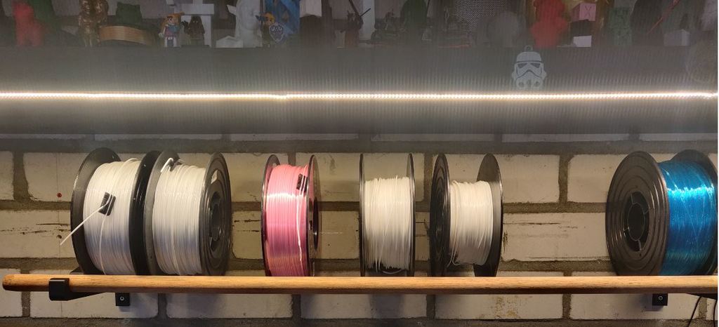 Filament spool wall mount (single and dual rod versions) von TravockMD ...