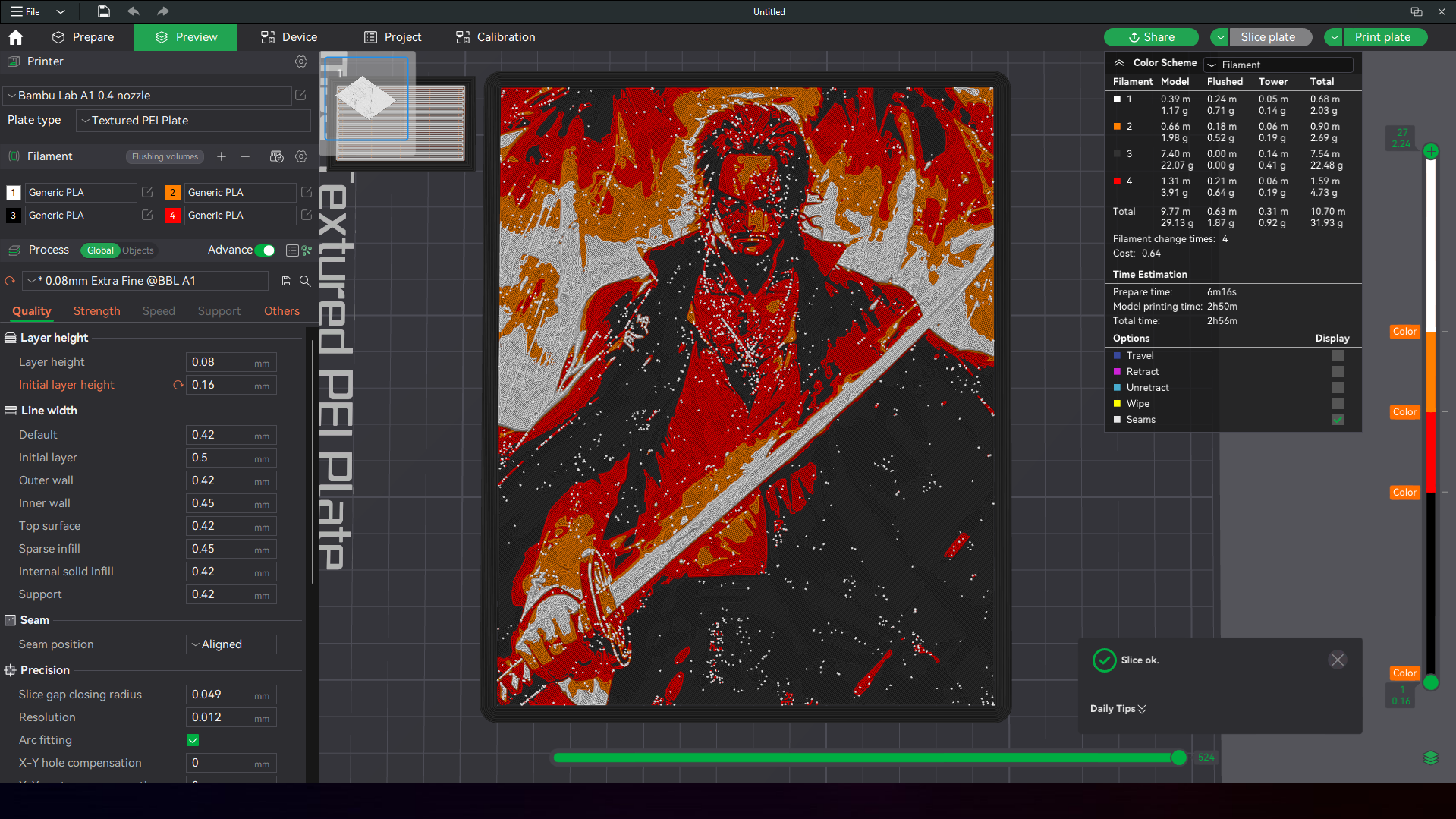 Shanks One Piece - HueForge by Think3D | Download free STL model ...