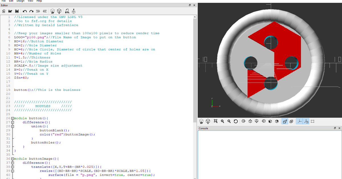 Logo Button by spingoogL | Download free STL model | Printables.com