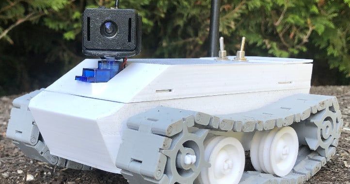 3D printed Arduino FPV RC Tracked Car With Controller od autora MoreMorris | Stáhněte si zdarma ...