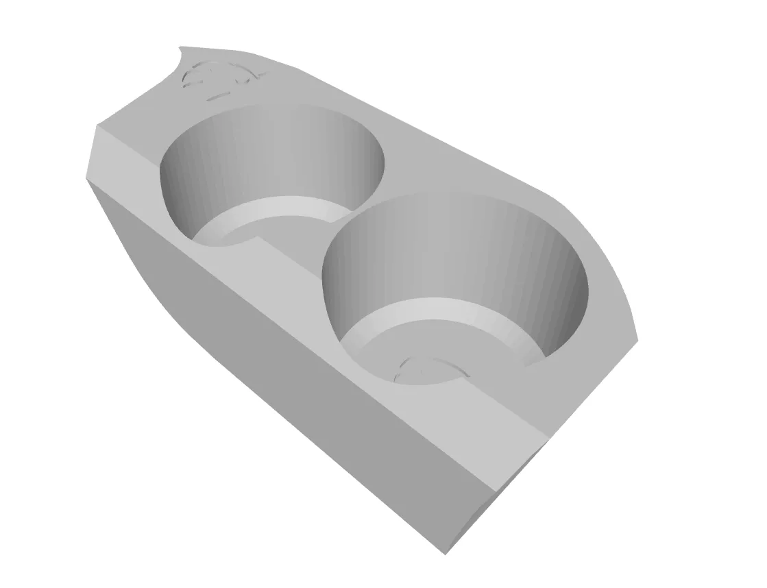 Skoda Octavia 1 cup holder for 2 500ml cans by Pepegan _ | Download ...