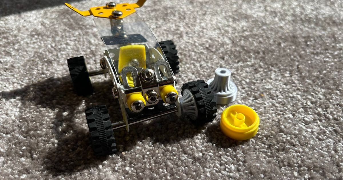 Reinforced meccano wheel rim. by pez | Download free STL model ...