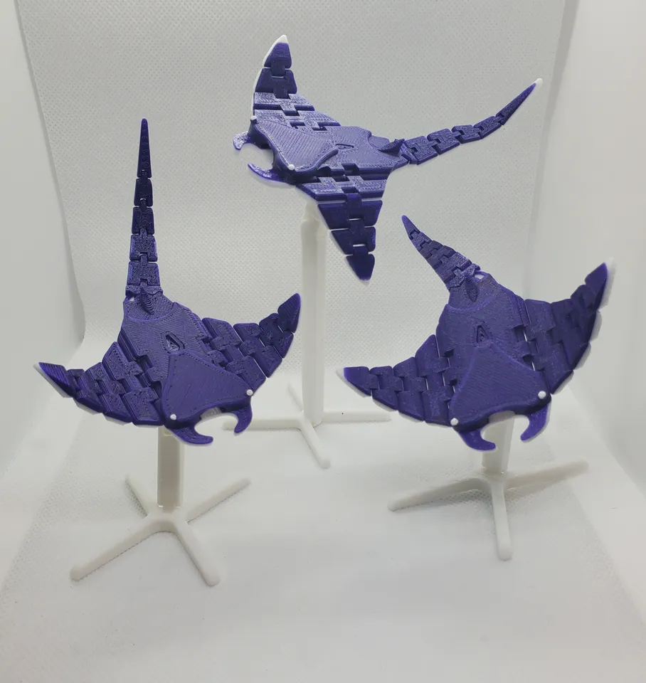 Stands for articulated manta rays print in place by MajerDave ...