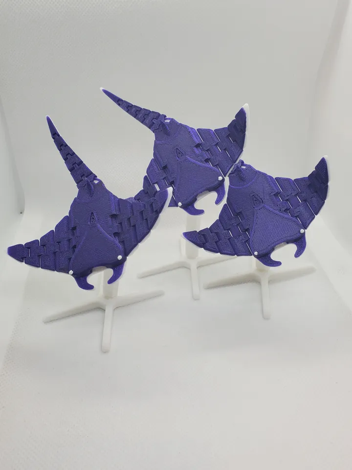 Stands for articulated manta rays print in place by MajerDave ...