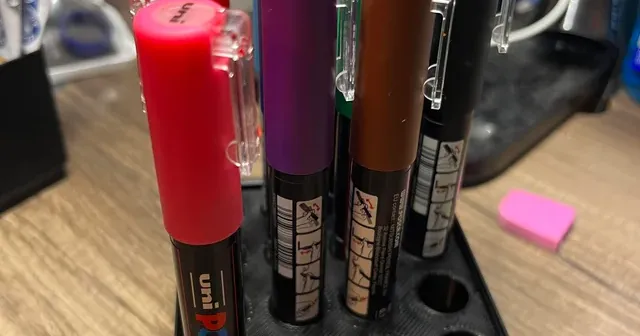 Posca Marker holder for Gridfinity by Mr.Hyde. Art | Download free STL ...